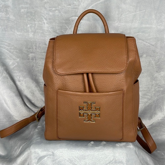 Tory Burch | Bags | Tory Burch Pebbled Leather Backpack Purse Bag Large ...